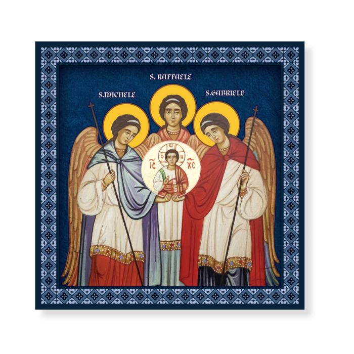 20cm x 20cm The Three Archangels Printed Ceramic Tile Boxed | A.T ...